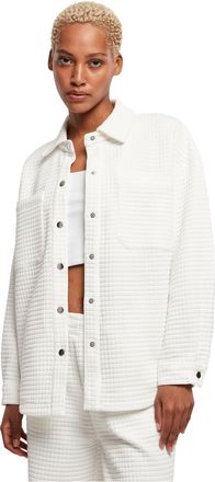 Urban Classics Damen Sweater Ladies Quilted Sweat Overshirt White M