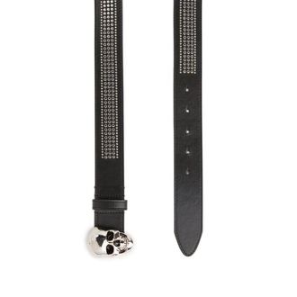 Alexander McQueen Nietenbesetzter Lederg&uuml;rtel in Schwarz