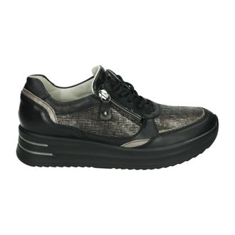 Waldl&auml;ufer Sportliche Flache Schuhe Schwarz Muster - - Shoes - Damen - Schwarzk - 41 EU