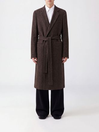 Maison Margiela Manteau peignoir en pure laine avec ceinture &agrave; nouer