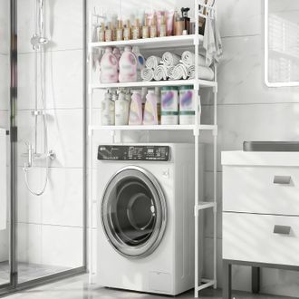 Generic Regal &uuml;ber der Waschmaschine - Multifunktionales Regal for Waschmaschine und W&auml;sche, ideal for die Organisation von Waschk&uuml;che, Badezimmer und Garage,