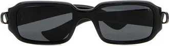 Valentino Garavani SUNGLASS Black Acetate Sunglasses - Black