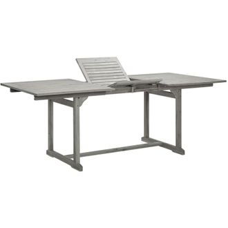 vidaXL Garten-Esstisch (150-200)x100x75 cm Massivholz Akazie - Vidaxl