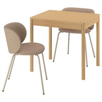 IKEA TONSTAD / KRYLBO Tisch und 2 St&uuml;hle
