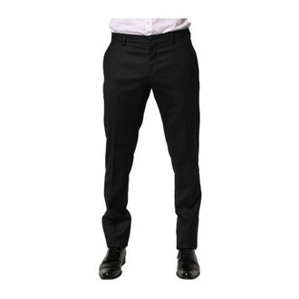 Dolce & Gabbana Wool Skinny Dress Trouser Pants - - Trousers - Herren - Schwarzk - M