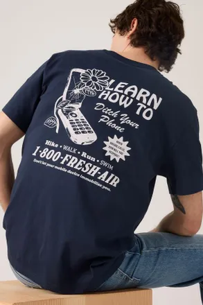 Levi's Relaxed Fit Graphic Tee - Homme - Vert / Midnight Social Club Ponderosa Pine - 2XL