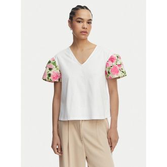 Liu Jo T-Shirt WA6513 J6308 Wei&szlig; Relaxed Fit