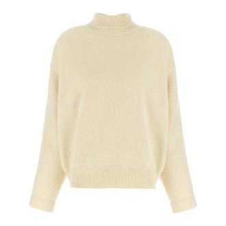 Jil Sander Wollmischung-Rollkragenpullover - - Knitwear - Damen - Wei&szlig; - M