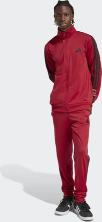adidas Trainingsanzug ADIDAS SPORTSWEAR M 3S TR TT TS, Herren, Gr. L, active maroon, Interlock, Obermaterial: 100% Polyester, Sportanz&uuml;ge Trainingsanzug, f&uuml;r
