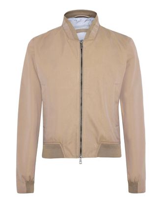 Tom Rusborg Sportiver Blouson mit elastischen Rippstrick-Abschl&uuml;ssen in