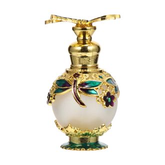 Artibetter Aromatherapie Flasche Gr&uuml;n Wiederverwendbare Parf&uuml;m &Auml;therische &Ouml;l Aufbewahrungsflasche Stilvolle Raumdekoration Bruchsicherer Beh&auml;lter mit Glattem Bod