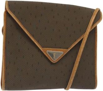 Saint Laurent Pre-owned Cuir sacs-ports-paule - Femme - Pre-owned - Brun - Taille: ONE Size