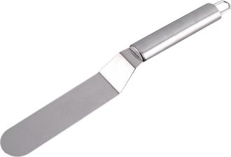 Cabilock Edelstahl Kuchen Spatel Mit Gebogenem Griff Cremespachtel Und Butterspatel Für Cake DIY Fondant Leicht Zu Reinigen Zum Streichen Und Dekorieren Von To