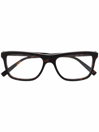 Saint Laurent Eyewear Brille mit eckigem Gestell - Braun
