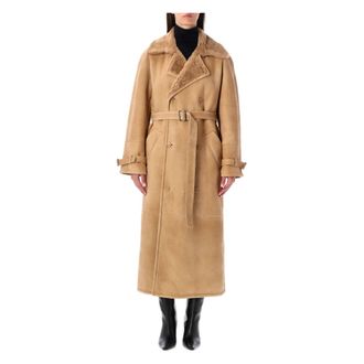 S.W.O.R.D 6.6.44 S.w.o.r.d 6.6.44, Femme, Manteaux, Beige, Taille: 38 FR Shearling Coat Beige Aw25