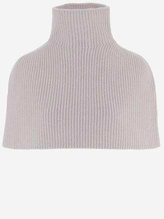 SA SU PHI Cashmere High Neck Cape - Pink