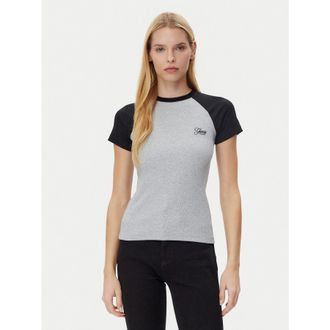 Guess T-Shirt W5GP61 KA0H1 Grau Regular Fit