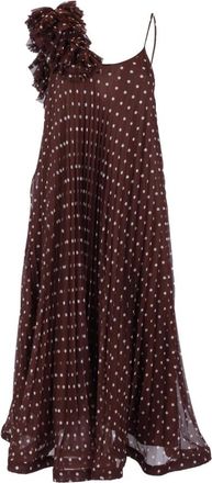 P.A.R.O.S.H. P.a.r.o.s.h., Femme, Robes, Brun, Taille: 36 FR Pallina Maxi Dress