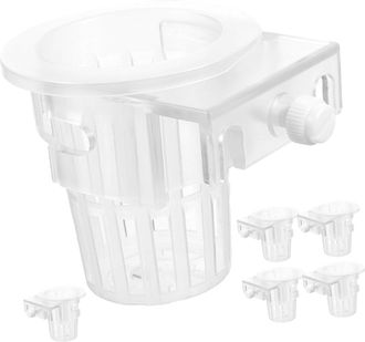 Cabilock 6 Stück Wassergrashalterbecher Fischtankpflanztopf Pflanzenbecher Für Aquarien Hydrokultur-anzuchtbecher Pflanzbecher Für Wasserpflanzen Fischtankblum