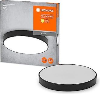 Ledvance ORBIS SLIM Moia LED Deckenleuchte, schwarz, 36W, 4500lm, 400mm Durchmesser, sehr homogene Lichtverteilung, abnehmbares LED-Modul, lange Lebensdauer, e