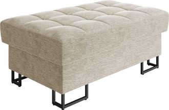 Mirjan24 Polsterhocker Laris, Hocker, Sofahocker, Moderner Sitzhocker, Sitzbank, Fu&szlig;bank, Pouf, Farbauswahl (Nazar 225.02)