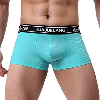 Generic Boxer pour homme, sous-v&ecirc;tement pour homme, sous-v&ecirc;tements sexy avec poches, short r&eacute;tro, stretch, boxer respirant pour homme, b, XXL taille courte