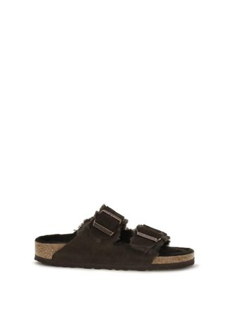 Birkenstock Shearling Sandals - Brown