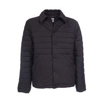 Aspesi Schwarze Daunenjacke Klassischer Kragen - - Jackets - Herren - Blau - M