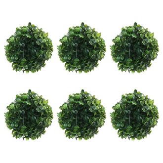 Exceart 6Pcs 10Cm K&uuml;nstliche Buchsbaumkugel Topiary Pflanzen Rund f&uuml;r zu Hause Hochzeitsfeier Dekor Garten Vorne Terrasse Pflanzer Deck Hinterhof Indoor Outdo