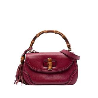 Gucci Pre-owned Sacchetto New Bamboo - Femme - Pre-owned - Rouge - Taille: ONE Size