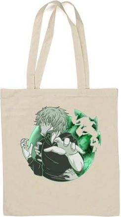 Generic ANIME 141 Sac fourre-tout en coton naturel Blanc