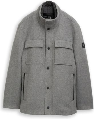 Tom Tailor 2-in-1 Wolljacke - - Jackets - Herren - Grau - 2XL