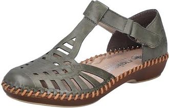 Rieker Femme M1688 Sandales Bride Cheville, Vert, 37 EU
