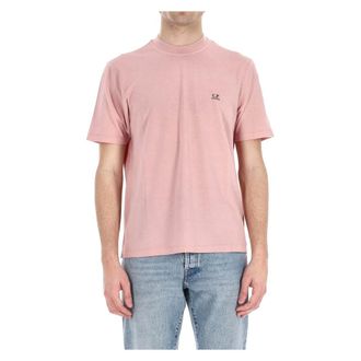 C.P. Company C.p. Company, Homme, Tops, Rose, Taille: XL T-shirt et Polo Rose en Coton