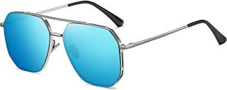 Generic Lunettes de soleil tendance polarisées pour hommes et femmes 2025 pour les vacances en plein air pare-soleil conduite (couleur : E, taille : moyen)