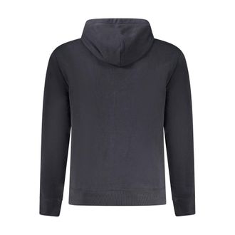 Napapijri Logo-Print Cotton Hoodie - Black