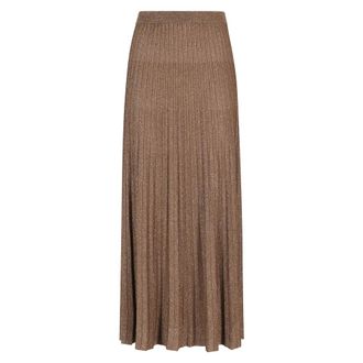 Roberto Collina Femme, Jupes, Brun, Taille: 40 FR Gonna Flare Lurex