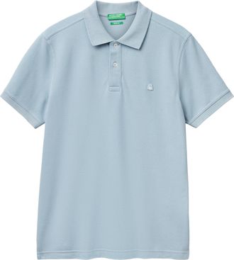 Benetton Herren Maglia Polo M/M 3089j3179 Polohemd, grau, Large