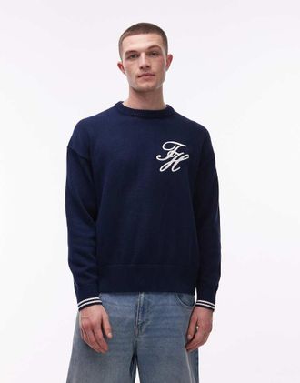 Tommy Hilfiger Pull - Bleu marine