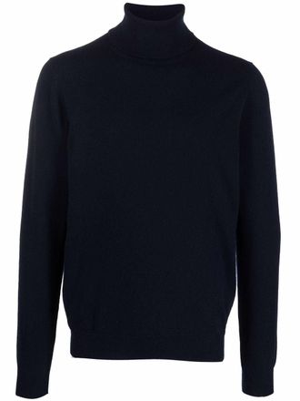 Malo pull &agrave; col roul&eacute; - Bleu