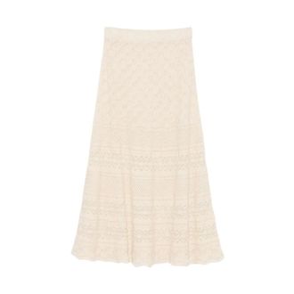 D.exterior Midirock - - Skirts - Damen - Beige - L