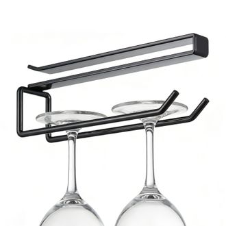 Generic Weinglas Halterung F&uuml;r Unterschrank - Platzsparender Metall - Trockner Und - Aufbewahrung - Gl&auml;ser Organizer Zum Aufh&auml;ngen - F&uuml;r Die K&uuml;che Bar Wohnzim