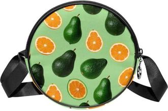 Generic Sac &agrave; bandouli&egrave;re Circle pour femme, petit sac &agrave; bandouli&egrave;re avec fermeture &eacute;clair, bretelles r&eacute;glables, sac &agrave; main rond d&eacute;contract&eacute; pour femmes et fi