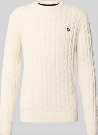 Mc Neal Slim Fit Strickpullover aus reiner Baumwolle