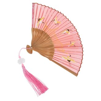 Pretyzoom Retro Klappfächer Aus Seide Und Bambus Traditioneller Fächer Als Wandschmuck Und Dekoration Fächer Zur Dekoration Für Heim Und Party