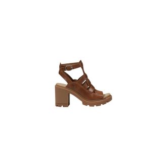 Timberland Anya CutOut Leather Sandales - Femme - Chaussures - Beige - Taille: 41 EU
