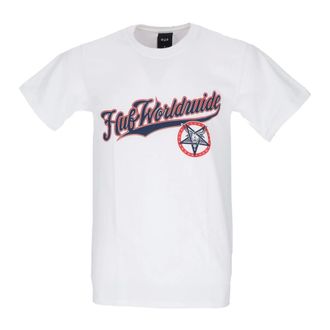 HUF Huf, Homme, Tops, Blanc, Taille: S T-shirt Homme Blanc Thrasher