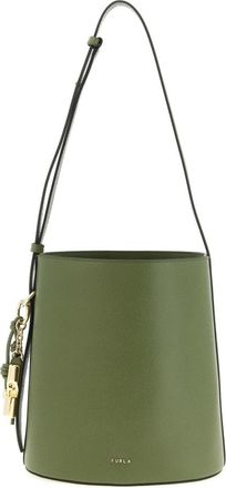 Furla Femme, Sacs, Vert, Taille: ONE Size Petit sac seau Roxie