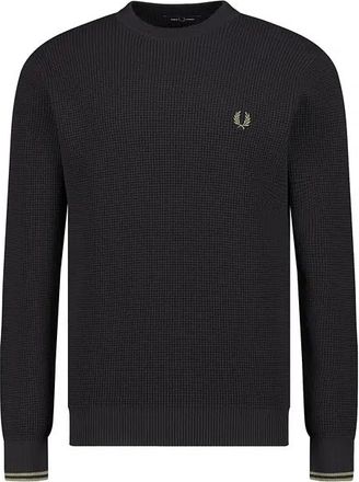Fred Perry Herren Pullover schwarz unifarben