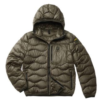 Blauer Gesteppte Jacke - - Jackets - Herren - Gr&uuml;n - 2XL